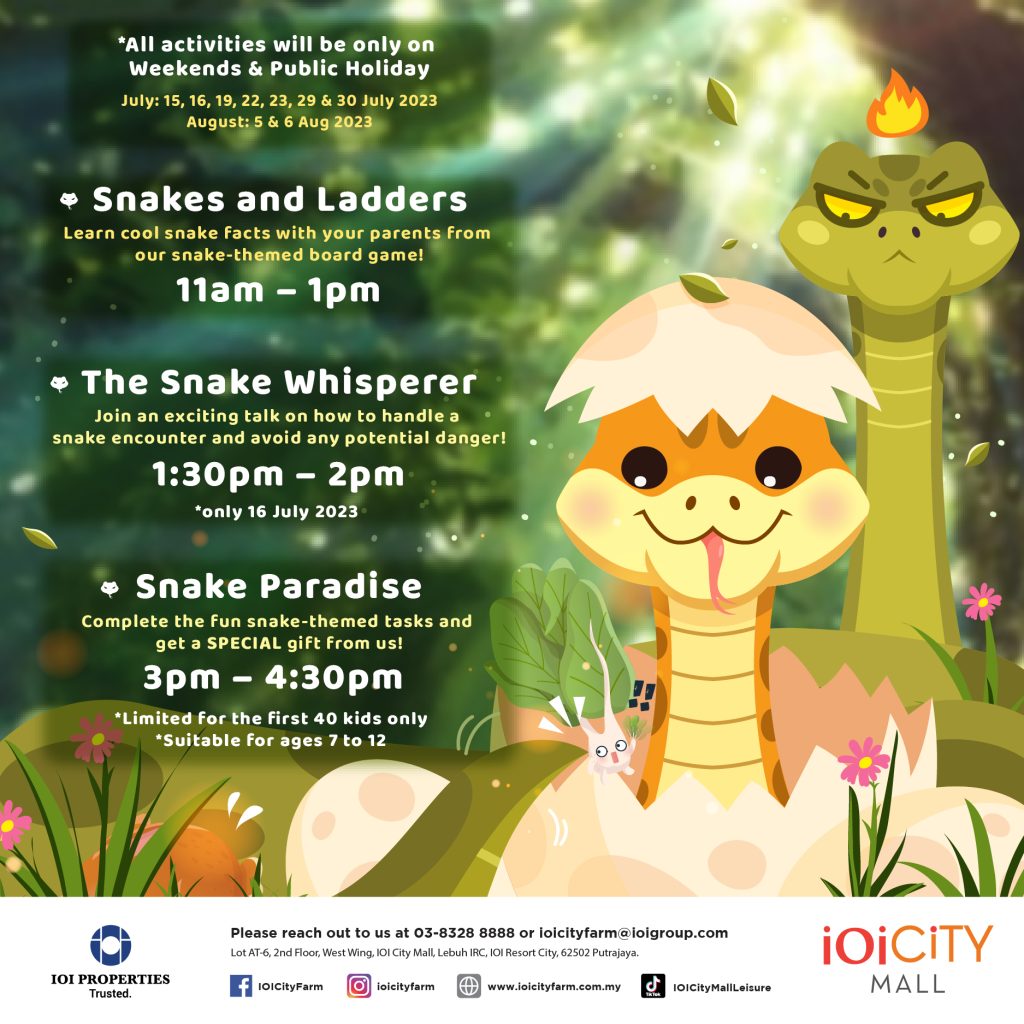 Slithering Celebrations: World Snake Day Activities at IOI City Farm